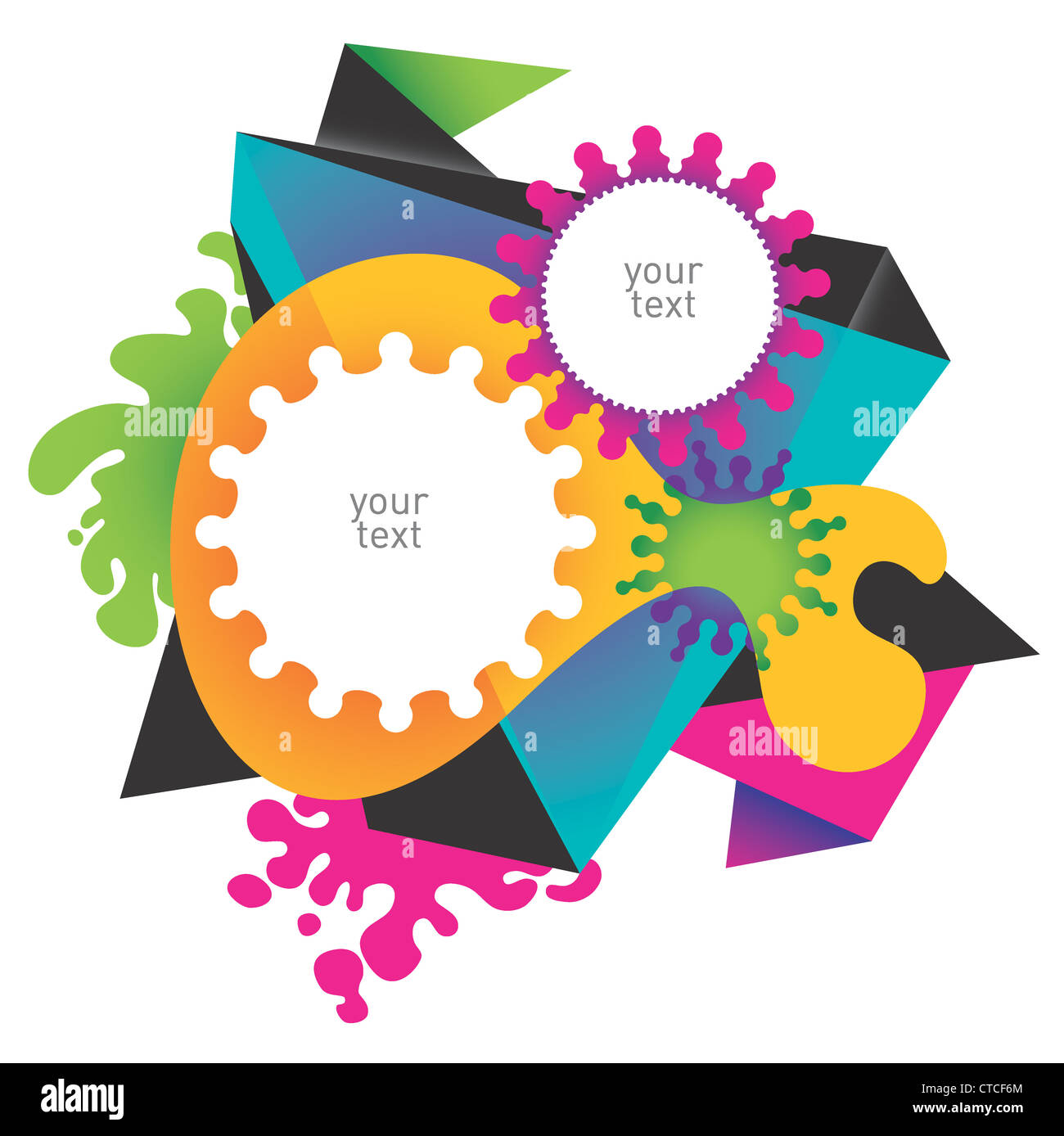 Modish colorful layout with abstraction Stock Photo - Alamy