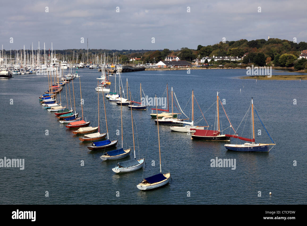 4124. Esutary of Lymington River, Lymington, Hampshire, UK Stock Photo ...