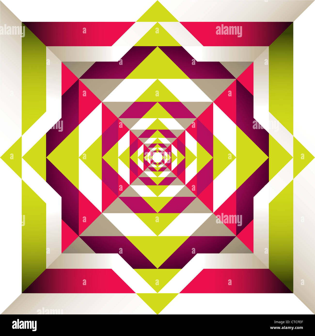 Psychedelic retro background with geometric shapes Stock Photo - Alamy