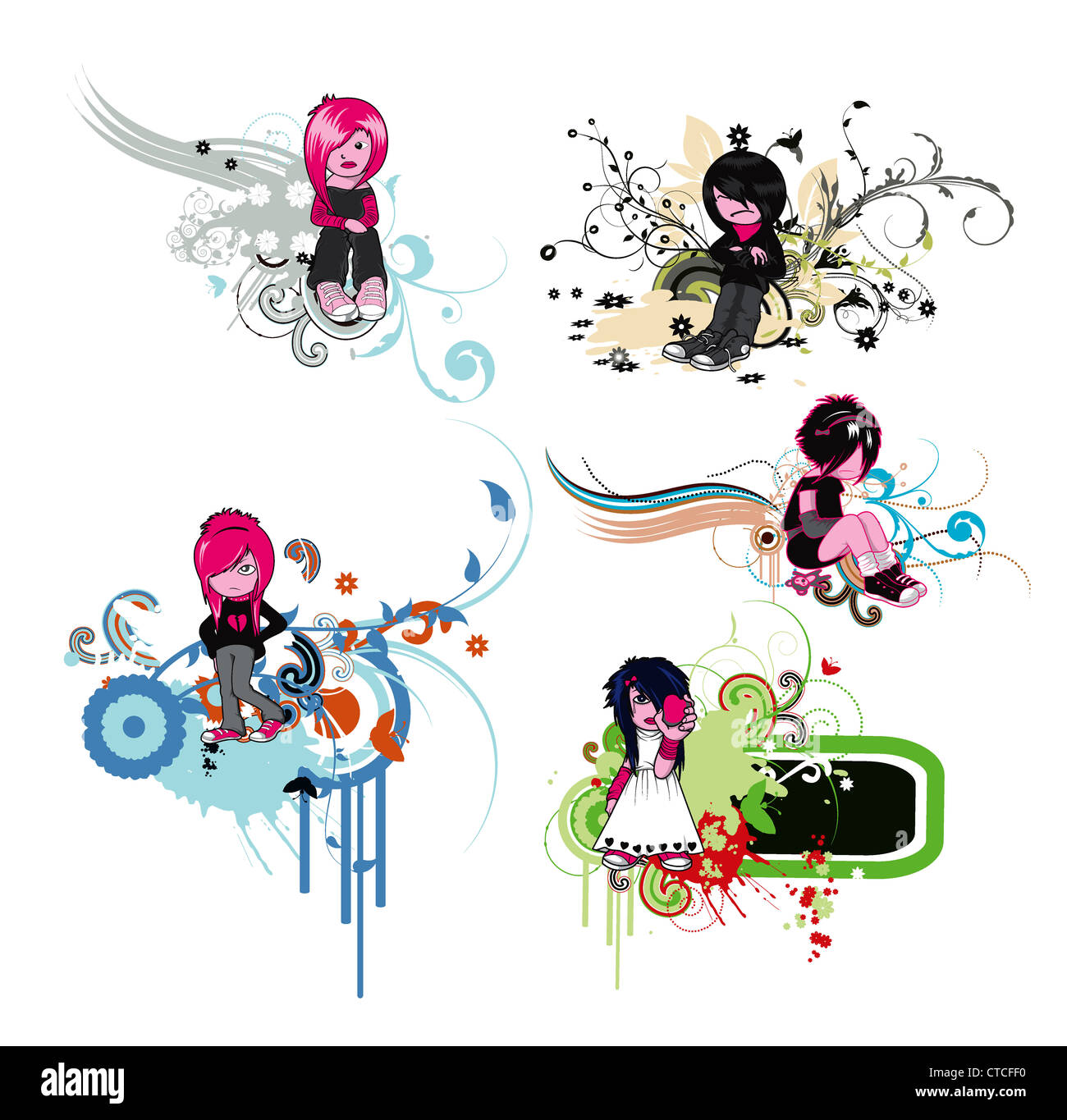 Emo kids hi-res stock photography and images - Alamy