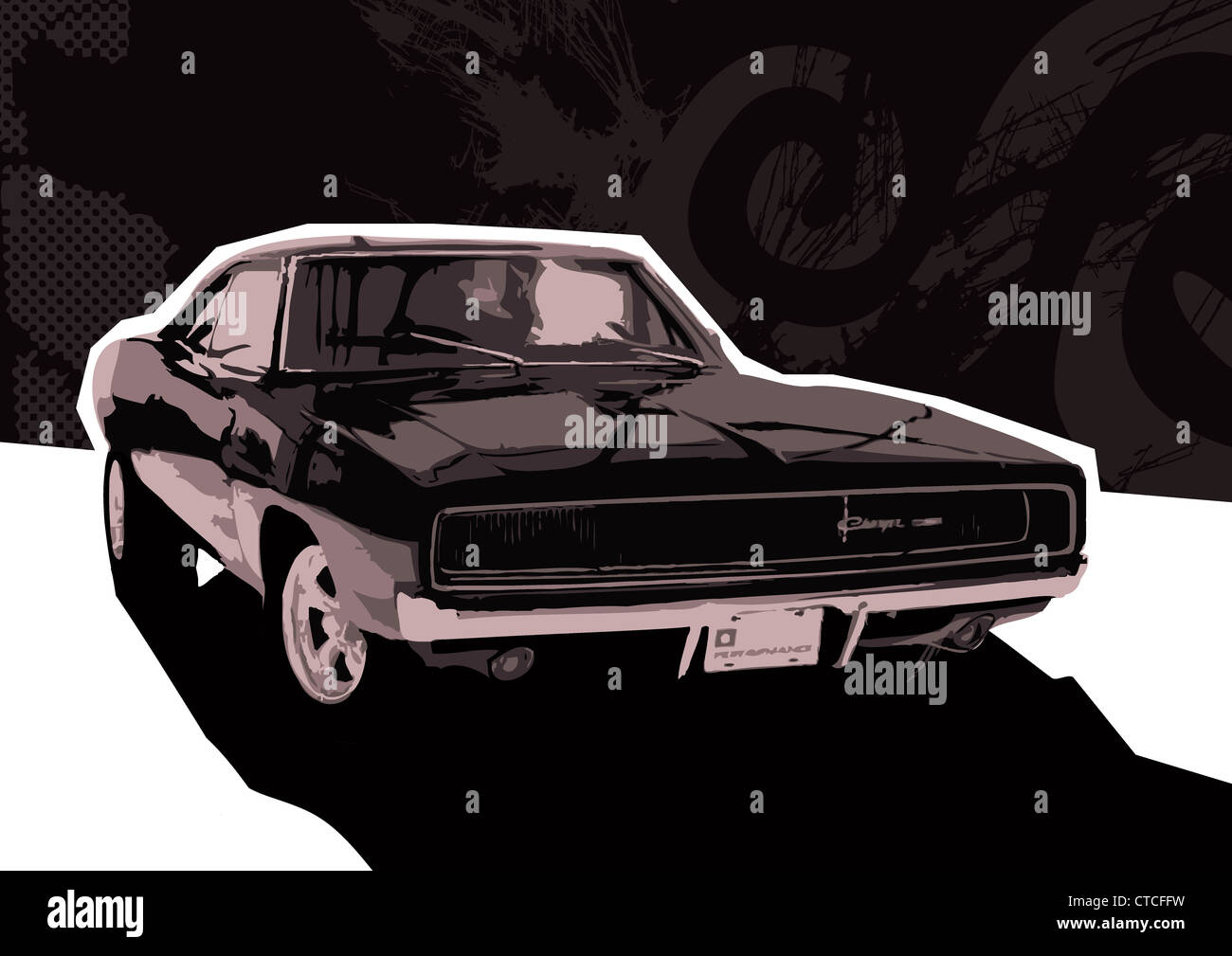 Retro car background Stock Photo - Alamy
