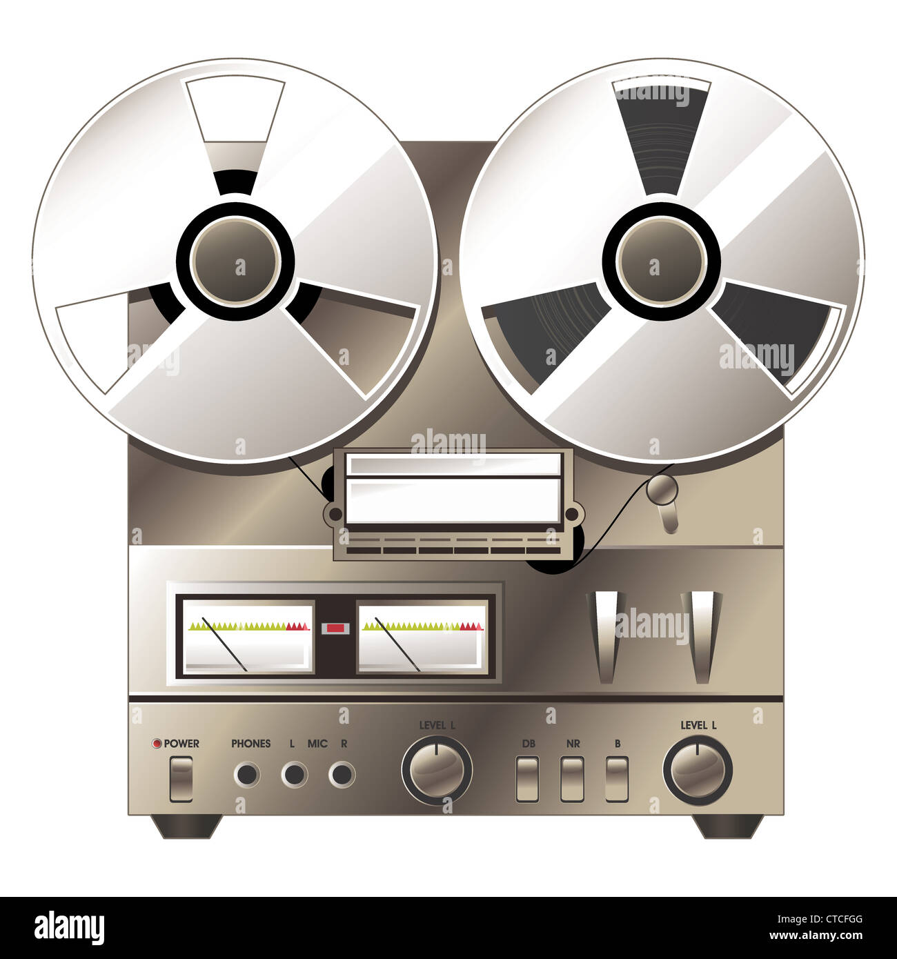Retro hi fi stereo system Stock Photo - Alamy