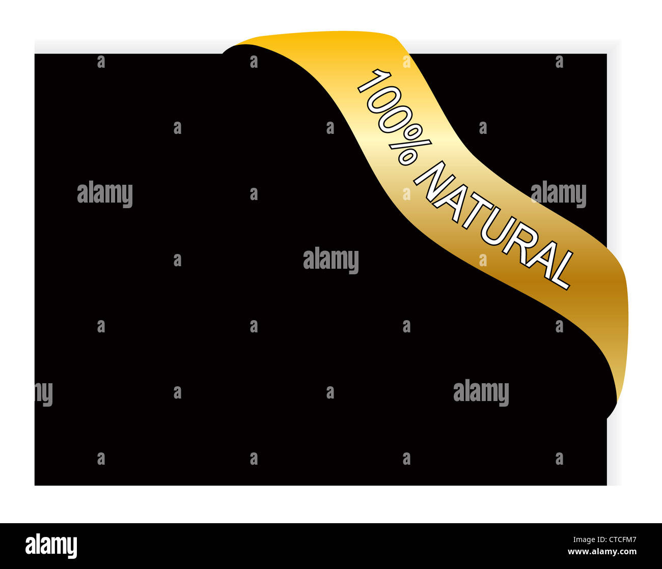 vintage gold banner vector illustration Stock Photo - Alamy