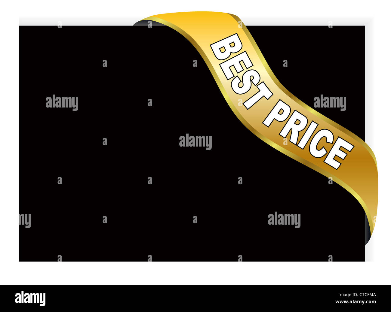 vintage gold banner vector illustration Stock Photo - Alamy
