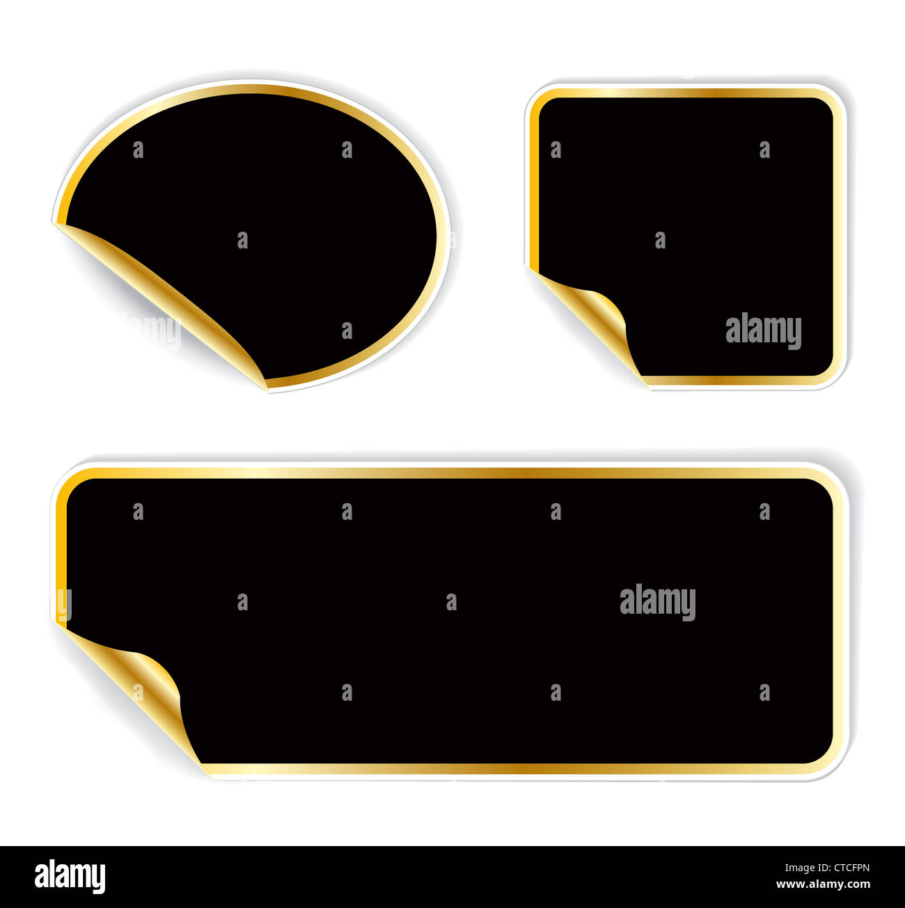 Gold stickers hi-res stock photography and images - Alamy