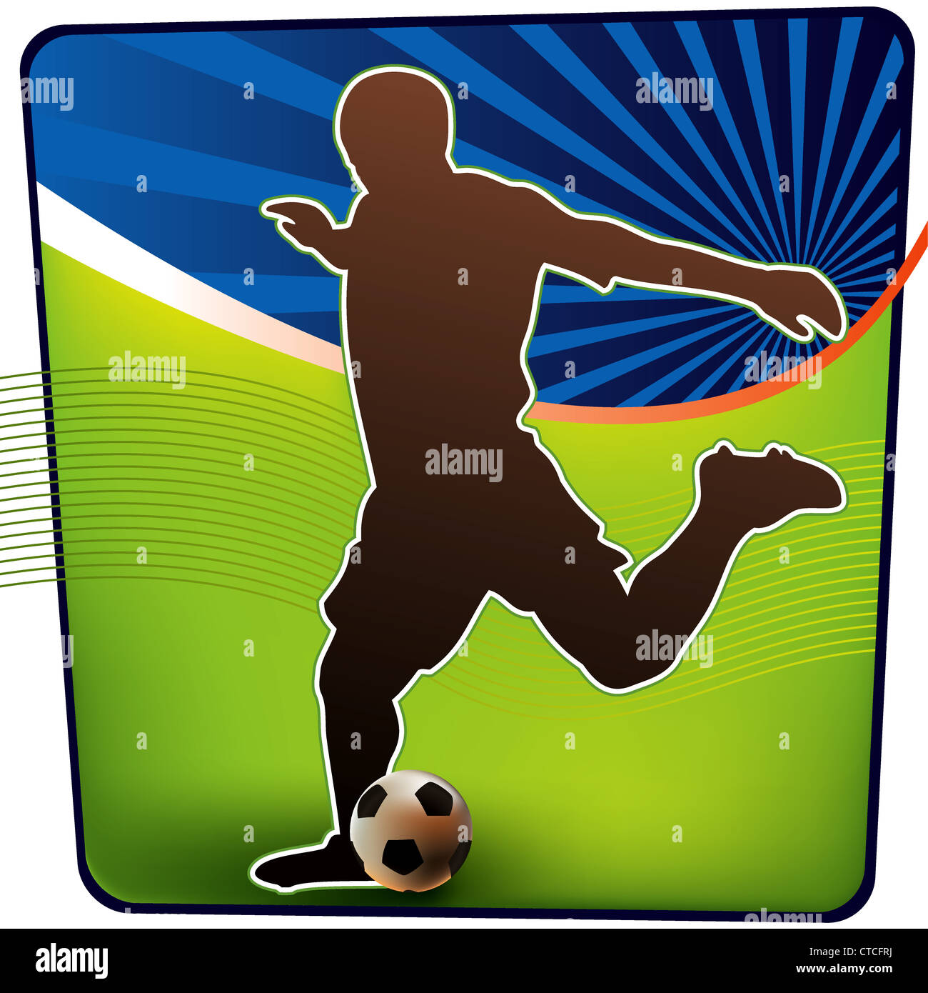 Soccer player background Stock Photo - Alamy