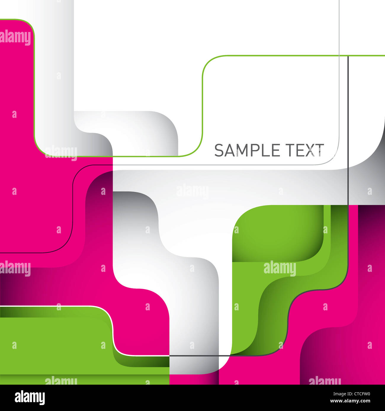 Stylish designed layout with modern shapes Stock Photo - Alamy