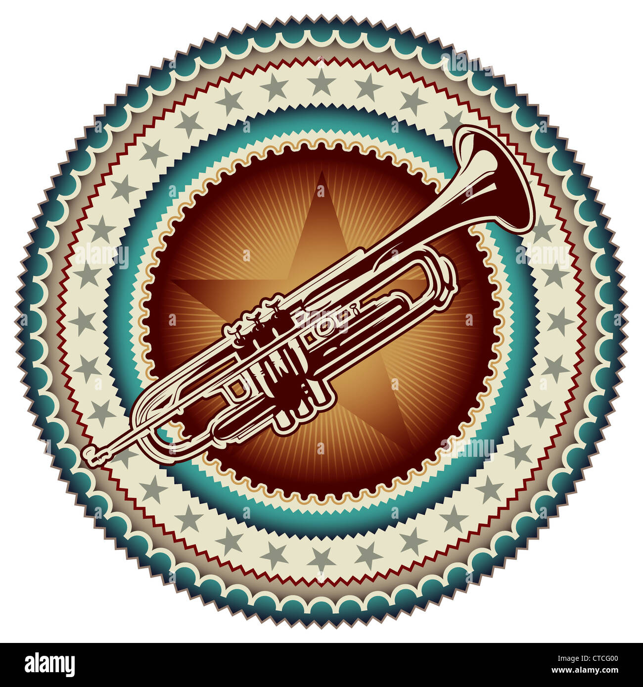 Vintage trumpet hi-res stock photography and images - Alamy