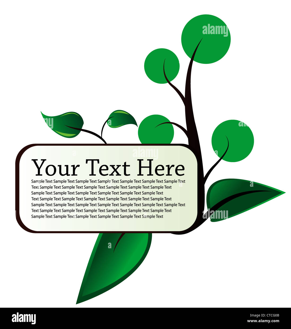 abstract spring floral frame vector illustration Stock Photo - Alamy