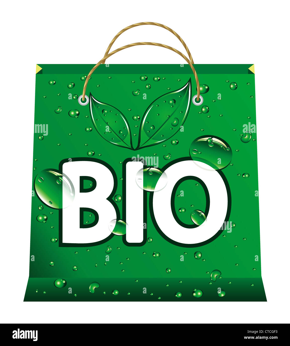 bio shopping bag vector illustration Stock Photo - Alamy