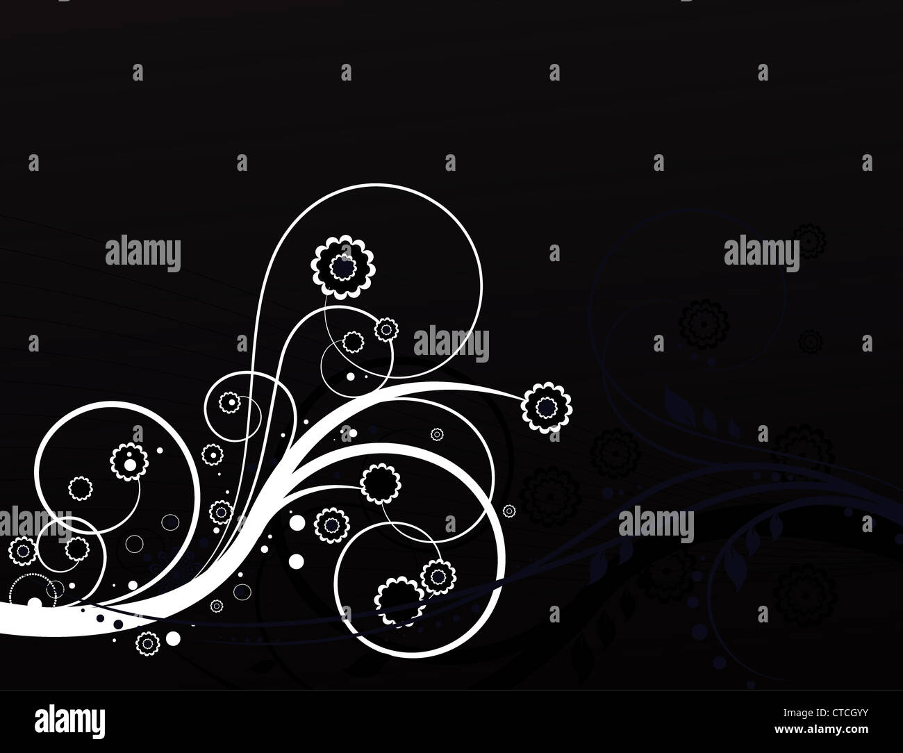 abstract floral background vector illustration Stock Photo - Alamy