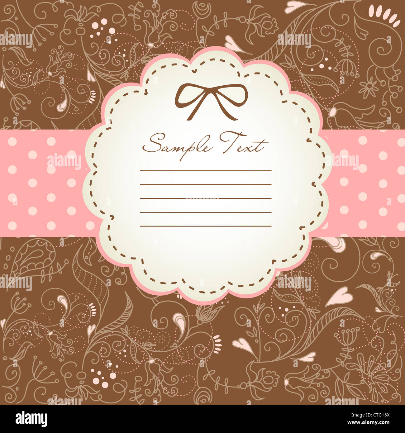 Template frame design for a card Stock Photo - Alamy