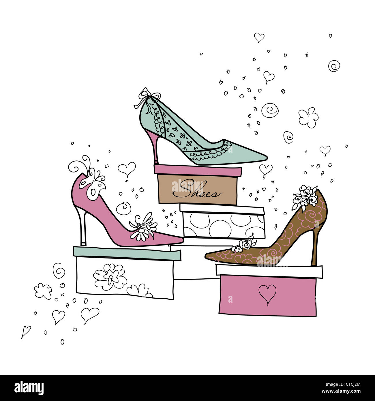 Girls Love Shoes! Stock Photo - Alamy