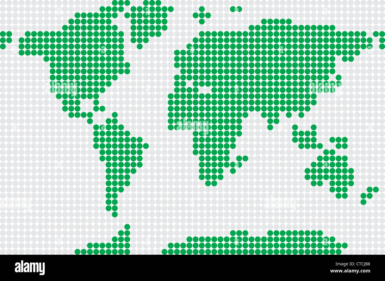 dotted earth map vector illustration Stock Photo - Alamy
