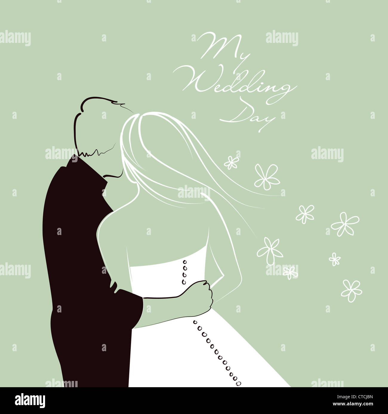 Bride and Groom. Wedding Background Stock Photo - Alamy