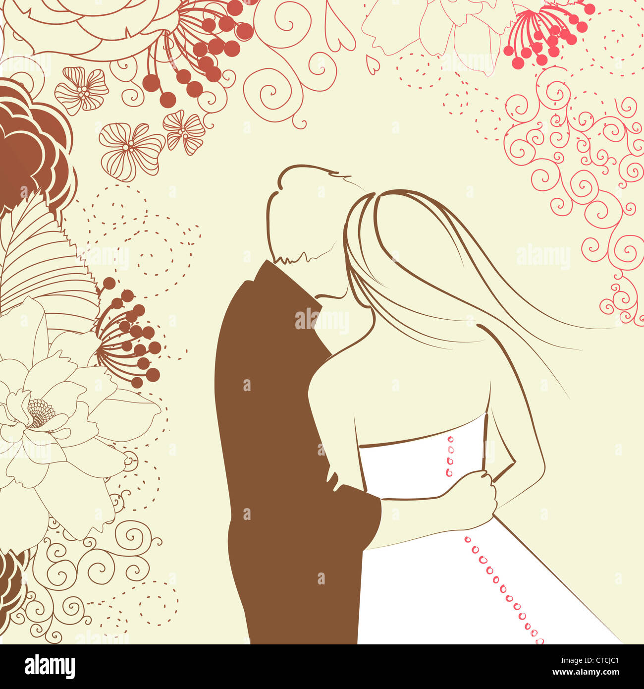 Bride and Groom. Wedding Background Stock Photo - Alamy