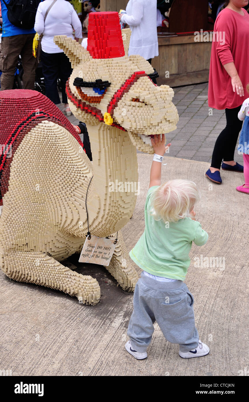 Child with camel lego model at Kingdom of The Pharaohs, Legoland ...