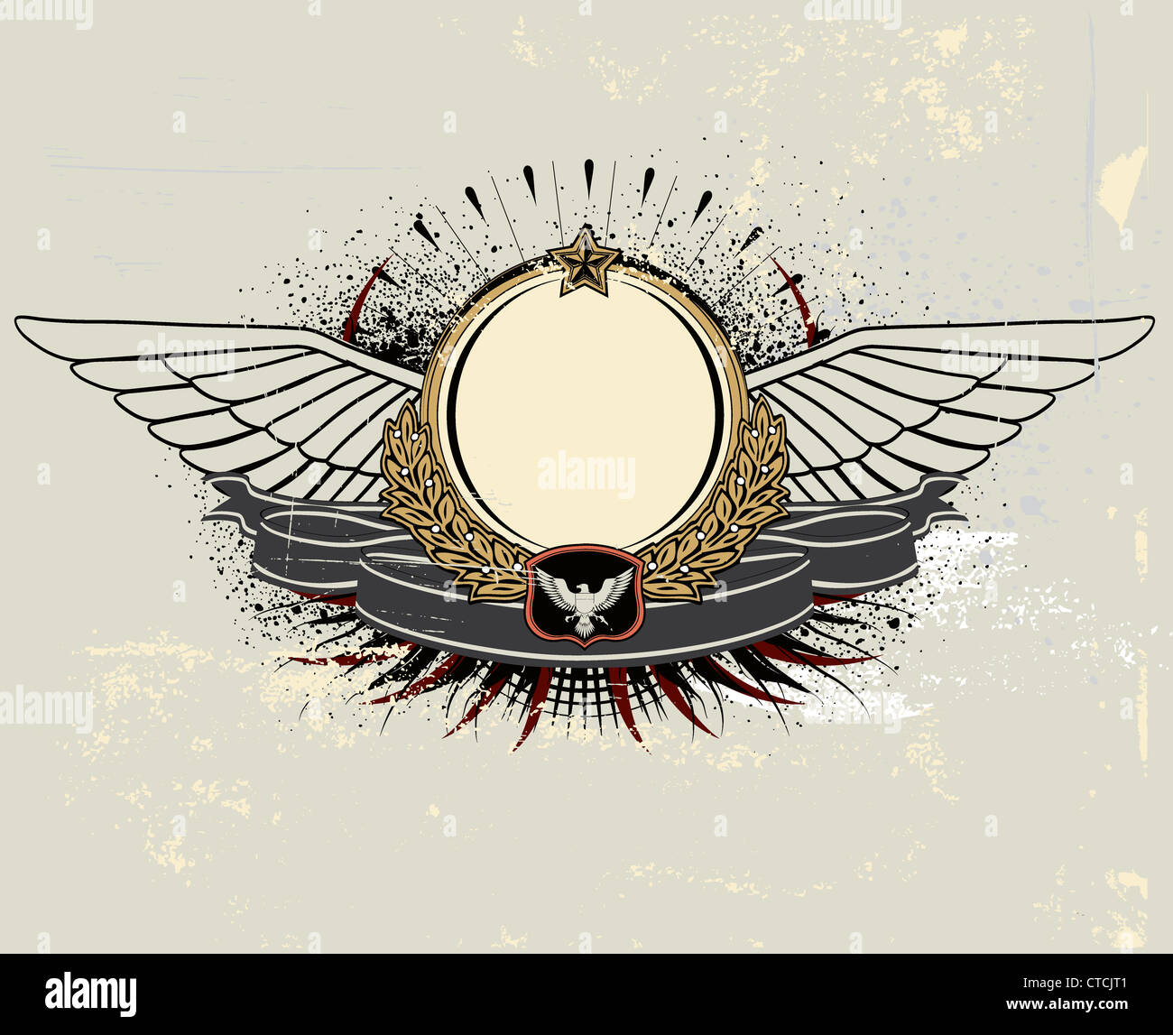Winged badge hi-res stock photography and images - Alamy