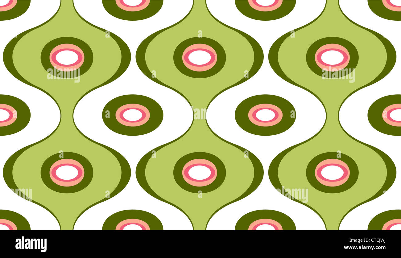 Vector illustration of elegant geometric retro motif wallpaper seamless ...