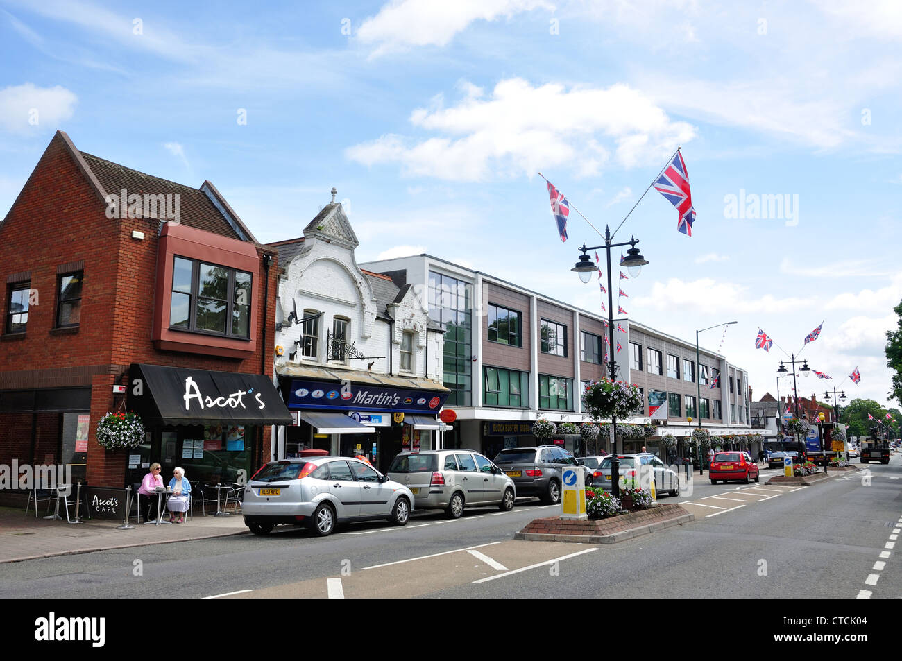 The High Street, Ascot, Berkshire, England, United Kingdom Stock Photo ...