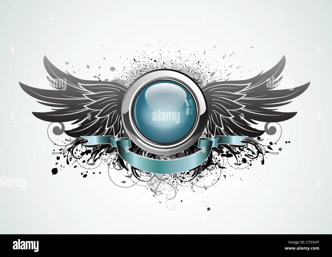 Winged badge hi-res stock photography and images - Alamy