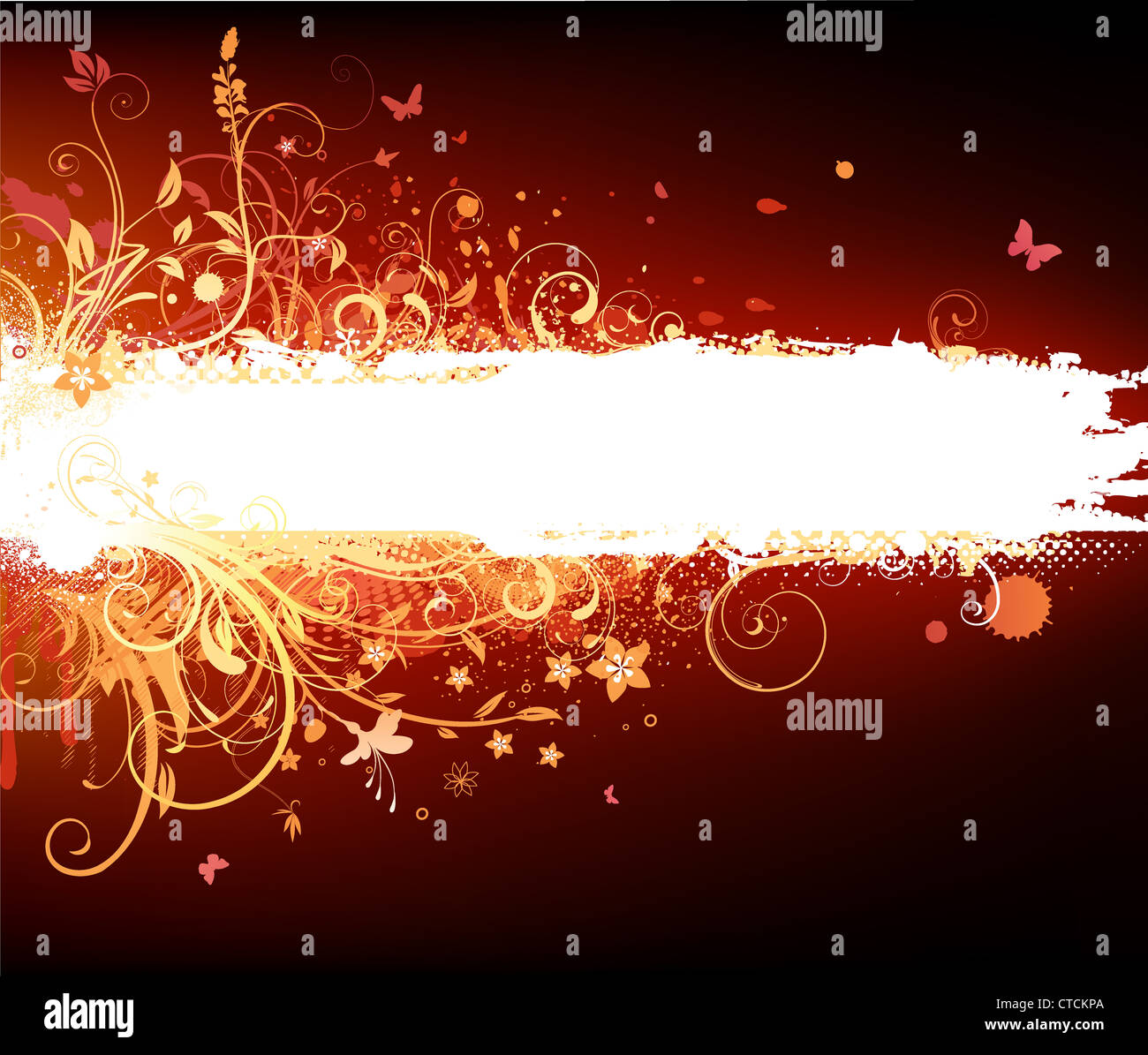 Vector illustration of red funky Grunge futuristic background with ...