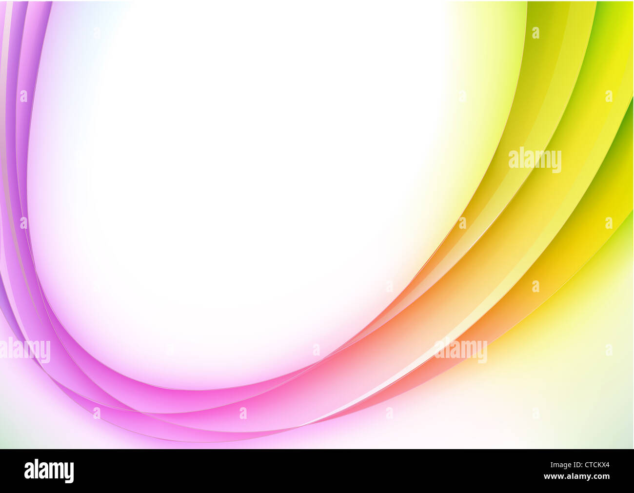 Vector illustration of abstract background with color magic curved line ...