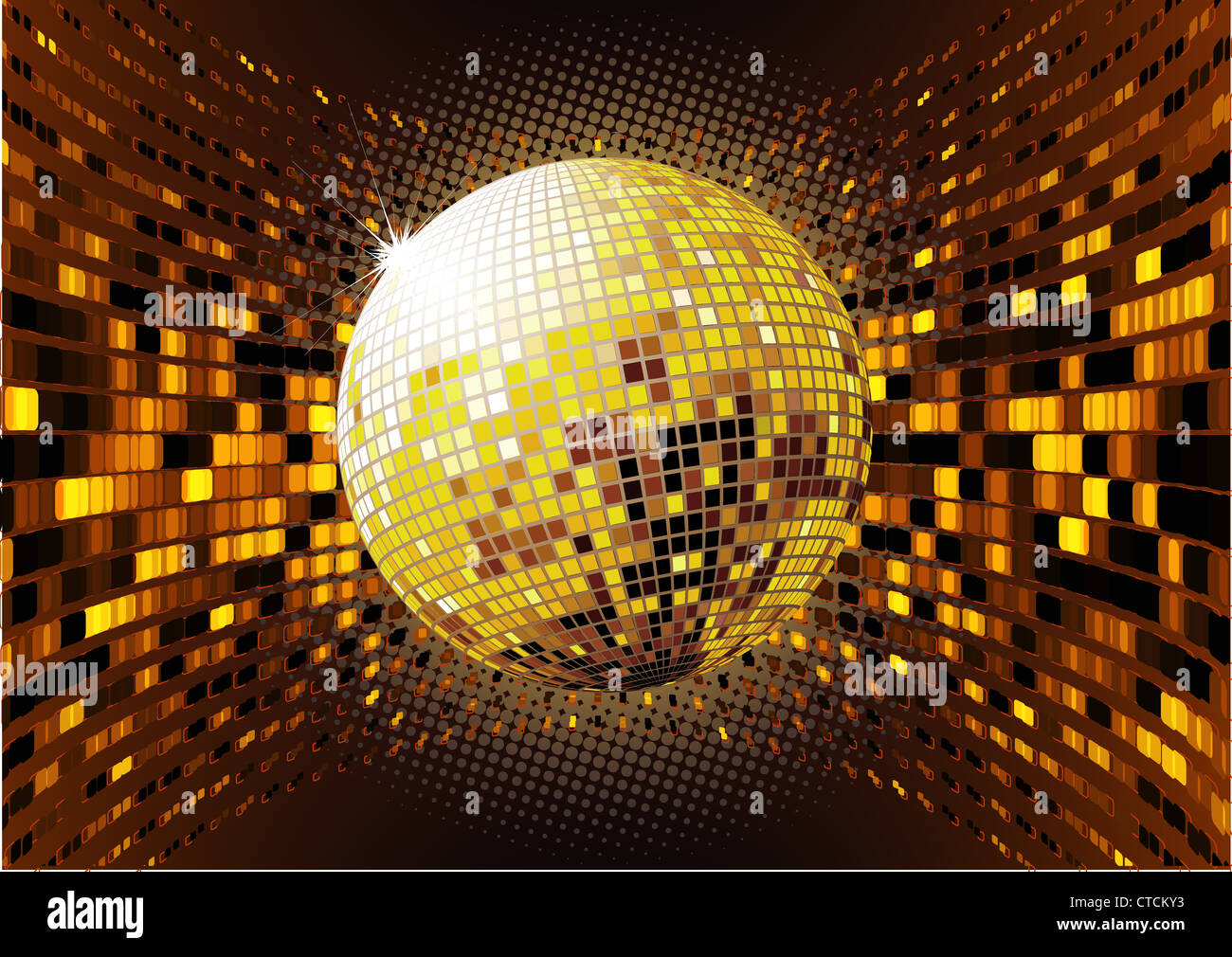 Vector illustration of abstract party Background with glowing lights ...