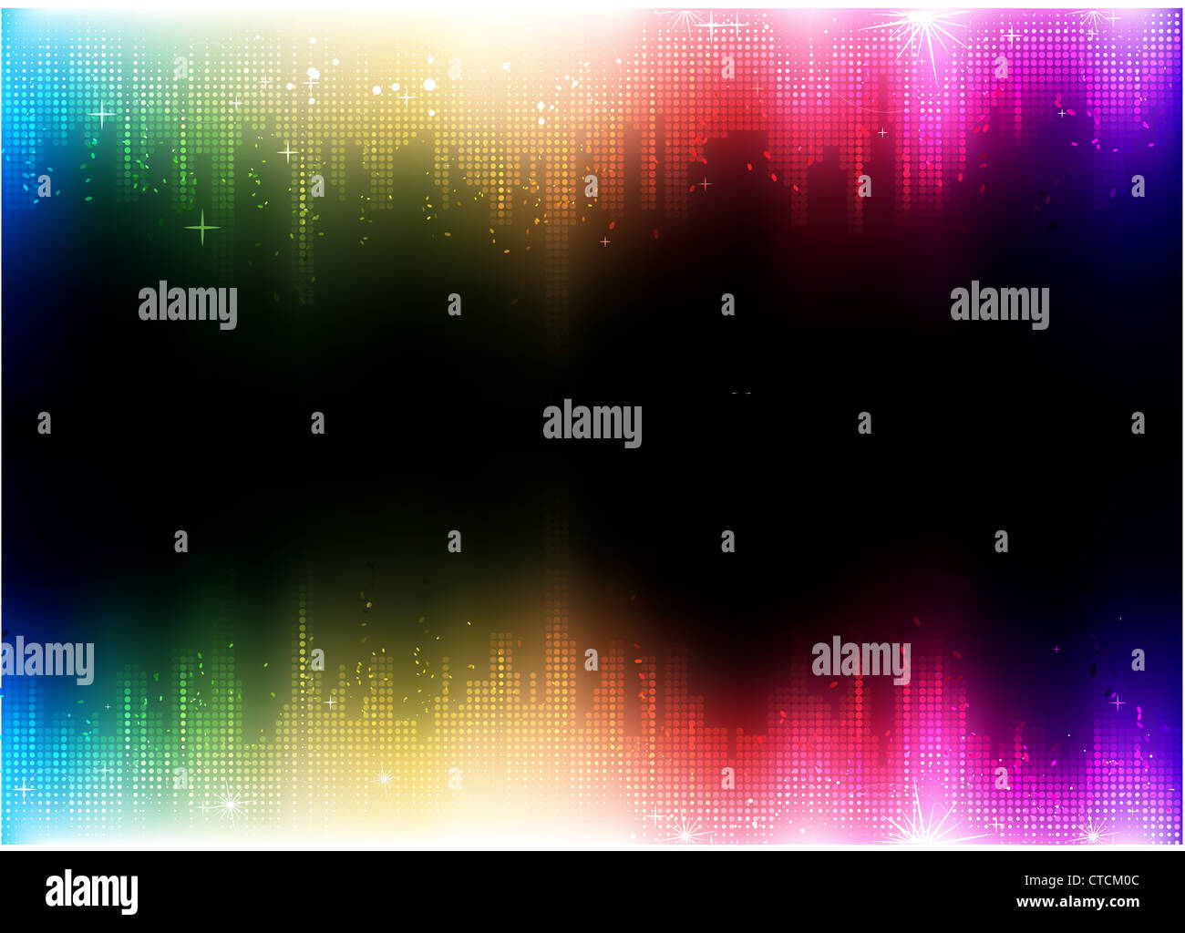 Vector illustration of futuristic abstract glowing party background ...