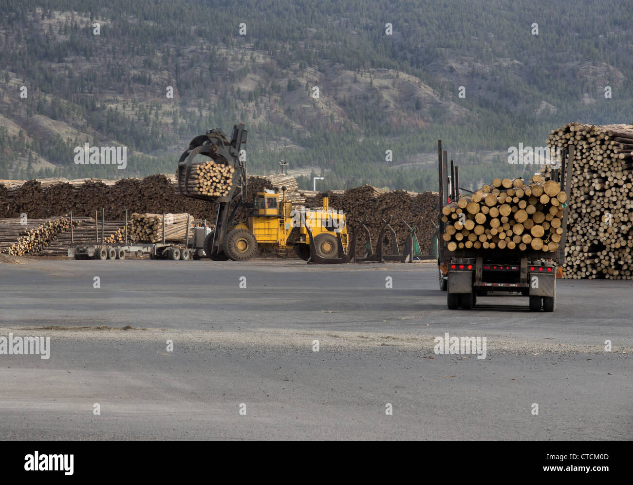 Log truck hi-res stock photography and images - Alamy