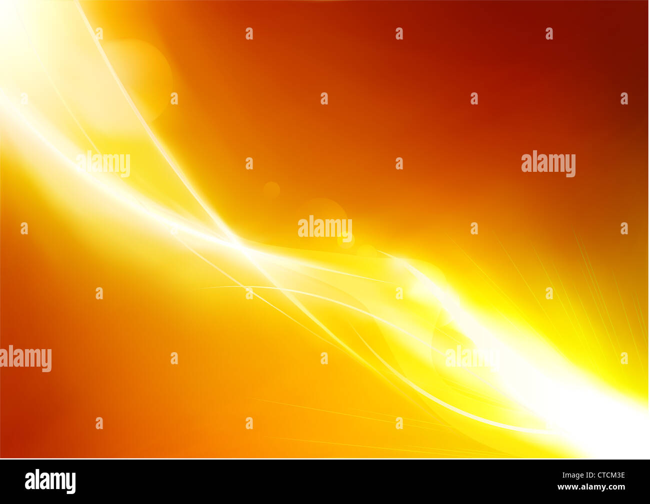 Vector illustration of futuristic orange abstract glowing background ...