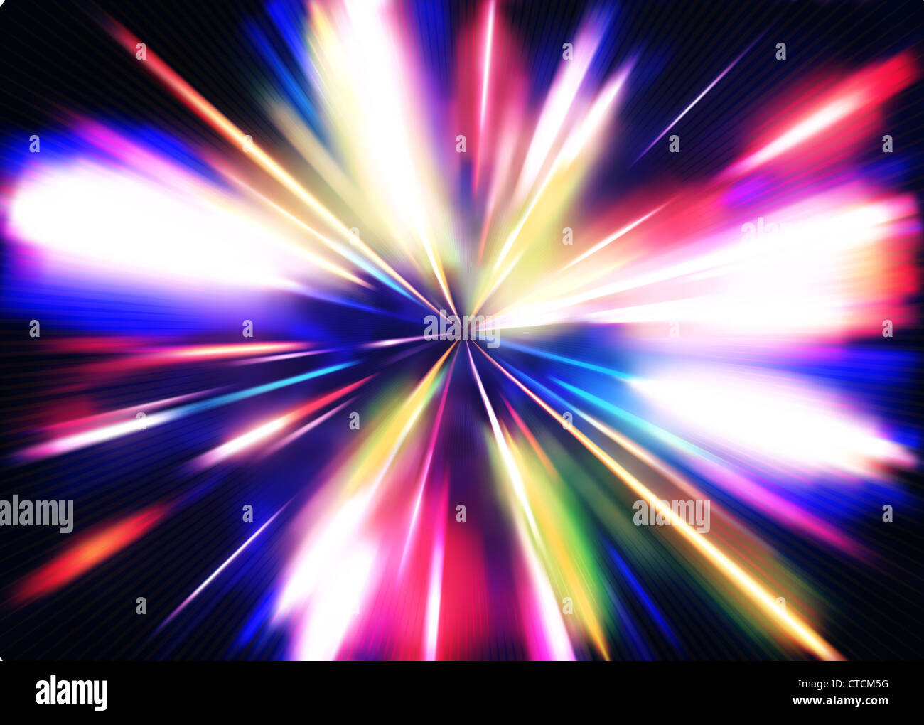 Vector illustration of abstract background with blurred magic neon ...