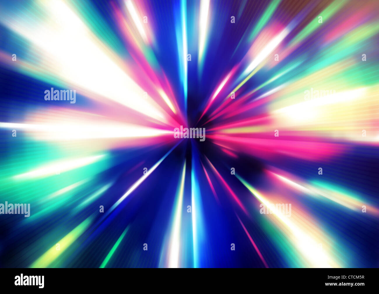 Vector illustration of abstract background with blurred magic neon ...