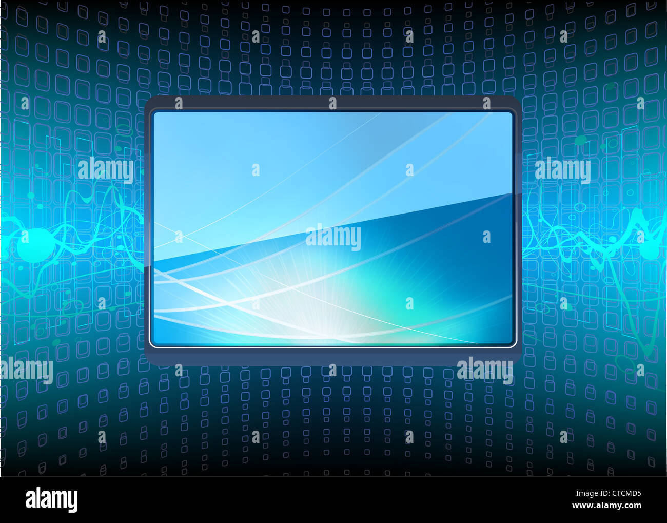 Vector illustration of modern Plasma TV screen Stock Photo - Alamy
