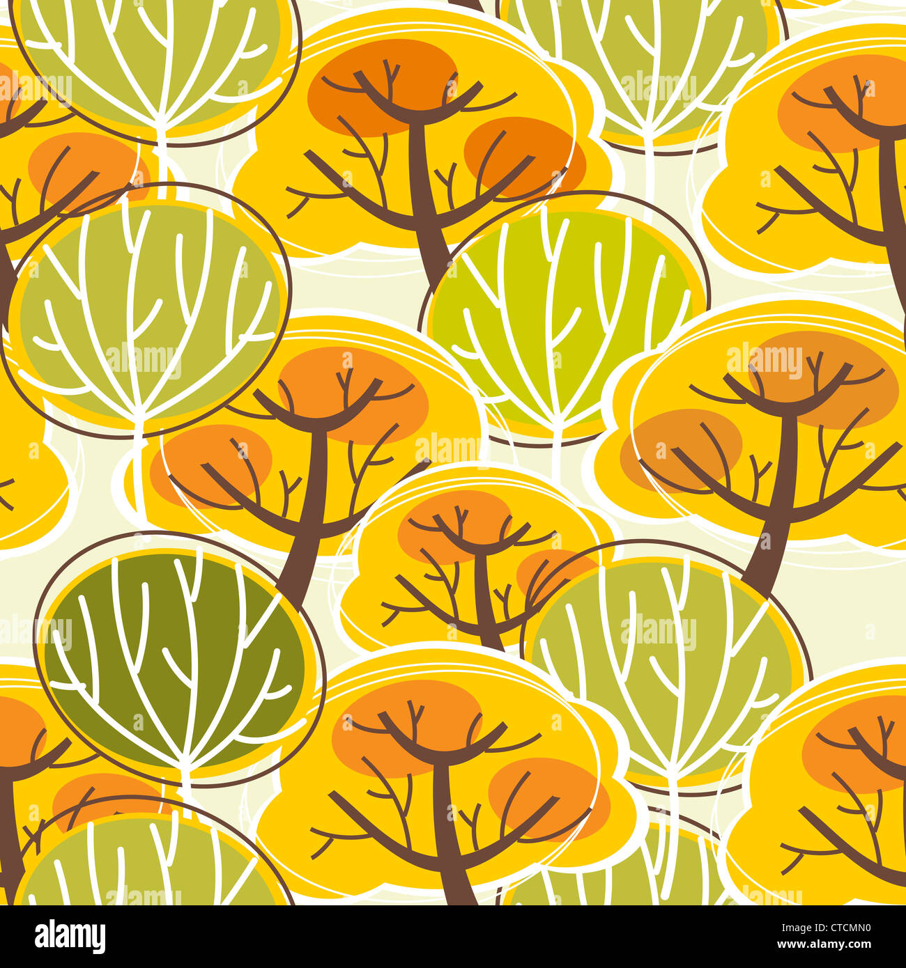 Autumn Trees Seamless Stock Photo - Alamy