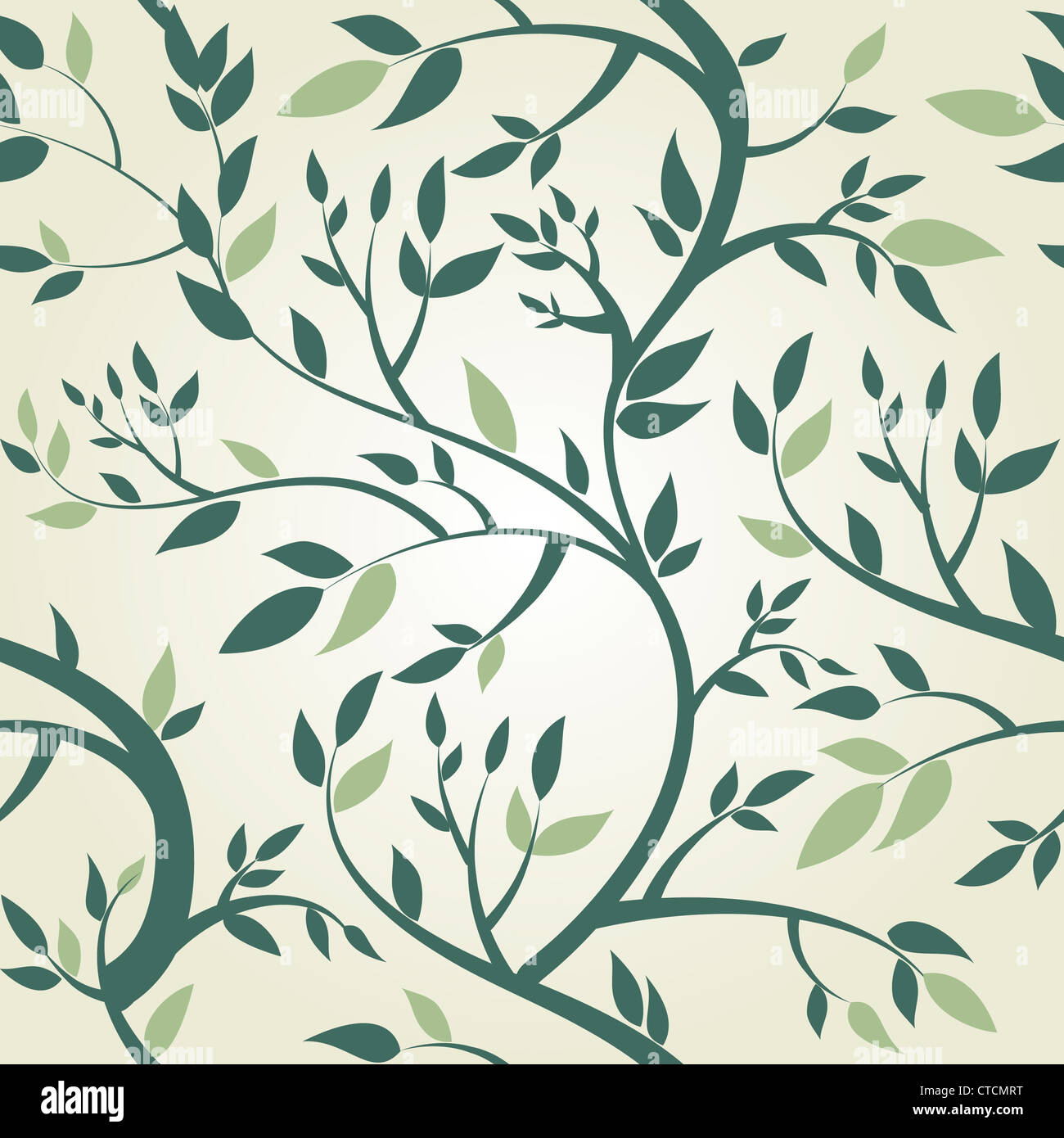 Vector seamless pattern with branches Stock Photo - Alamy