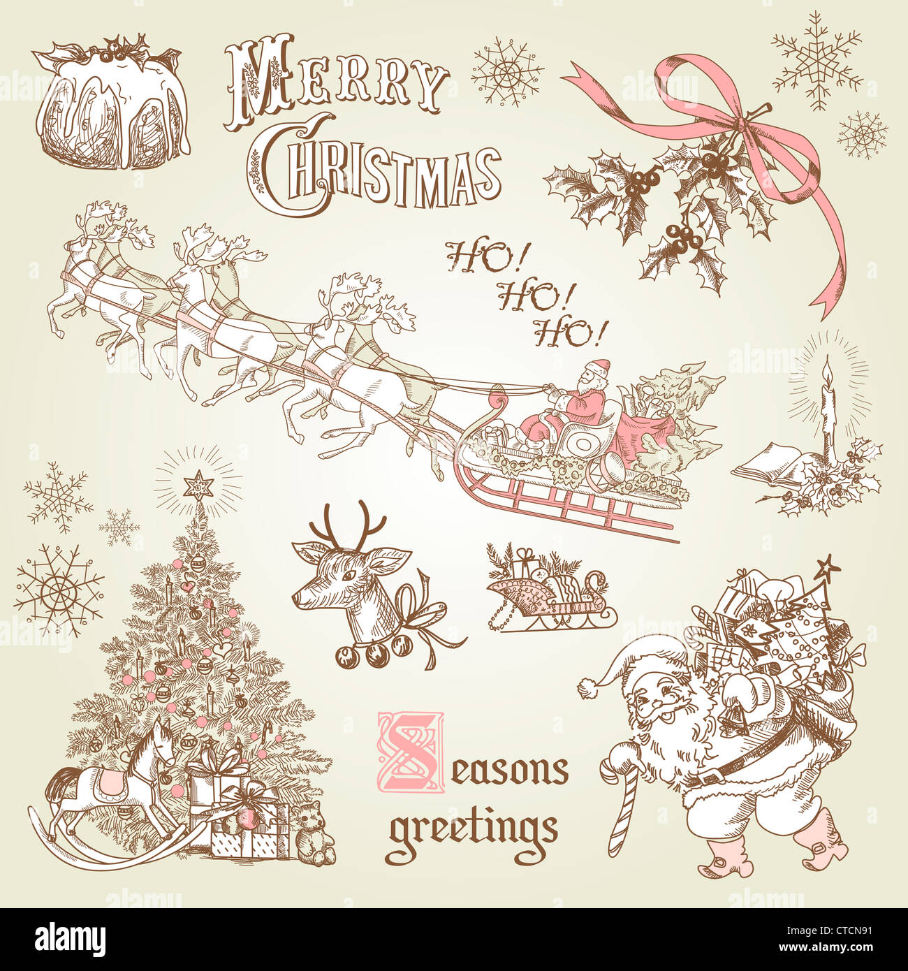 Vintage christmas hi-res stock photography and images - Alamy