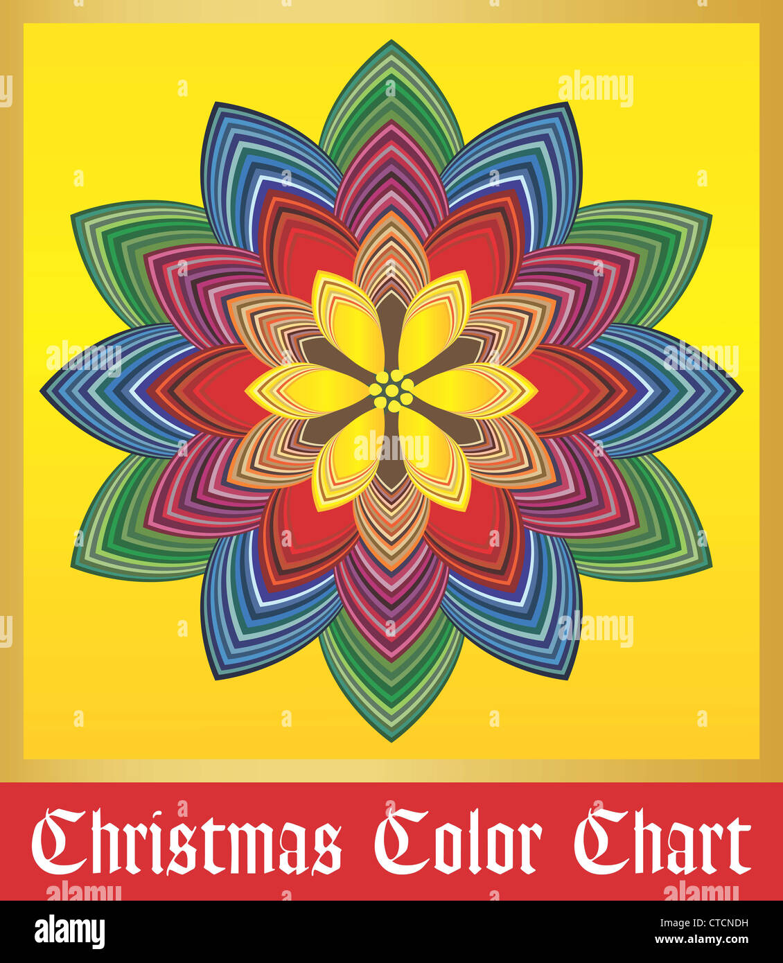 Christmas color swatches Stock Photo - Alamy