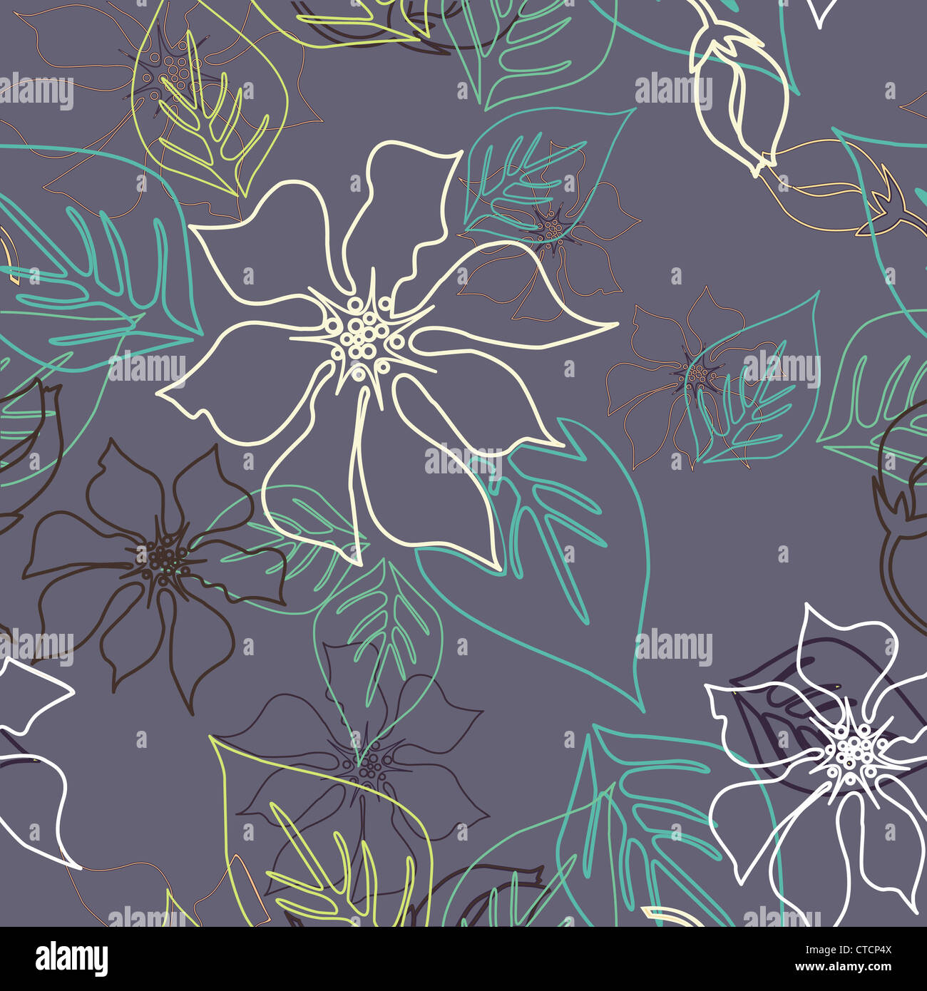 Seamless Aloha Pattern Stock Photo - Alamy