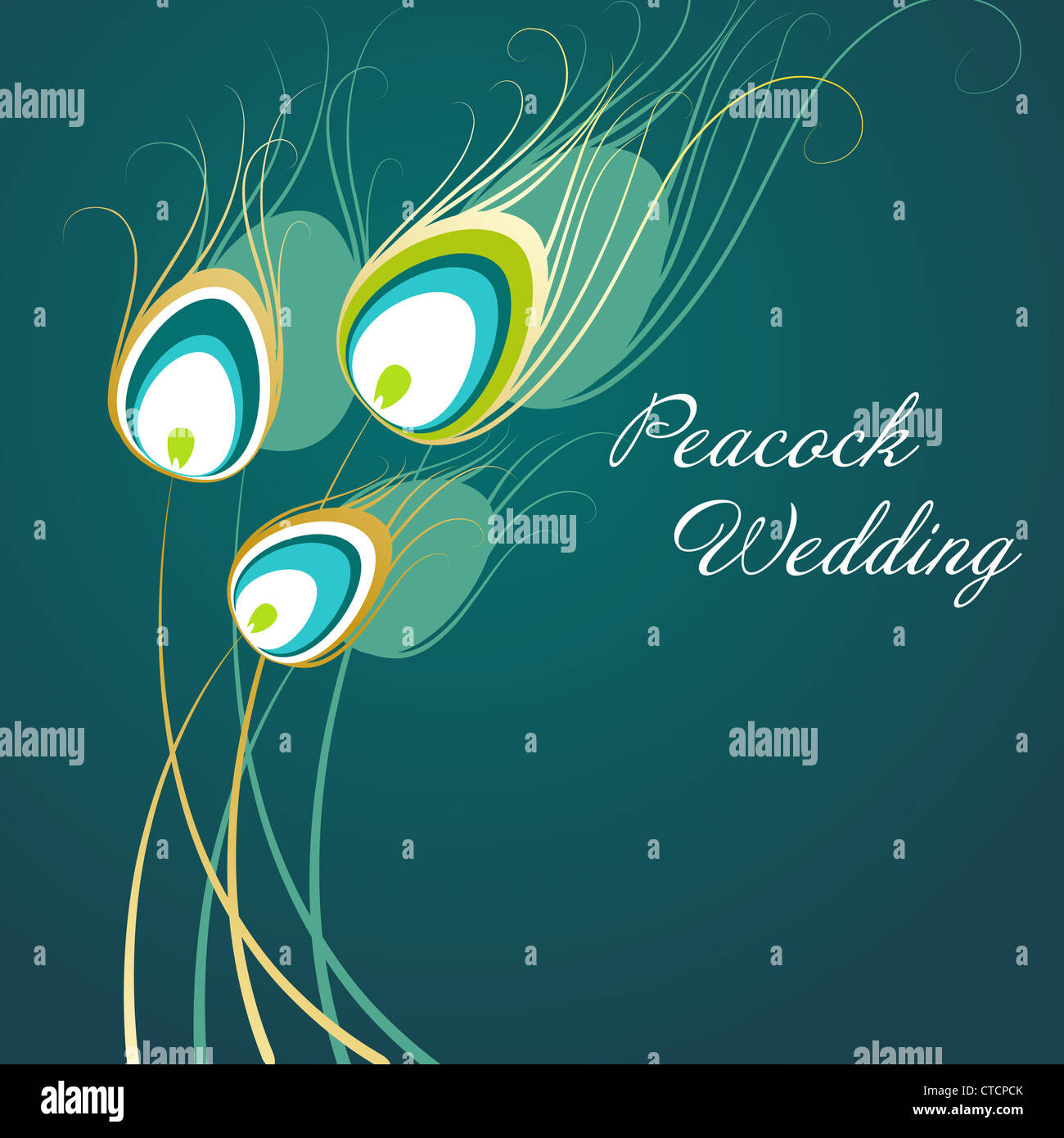 Peacock card hi-res stock photography and images - Alamy