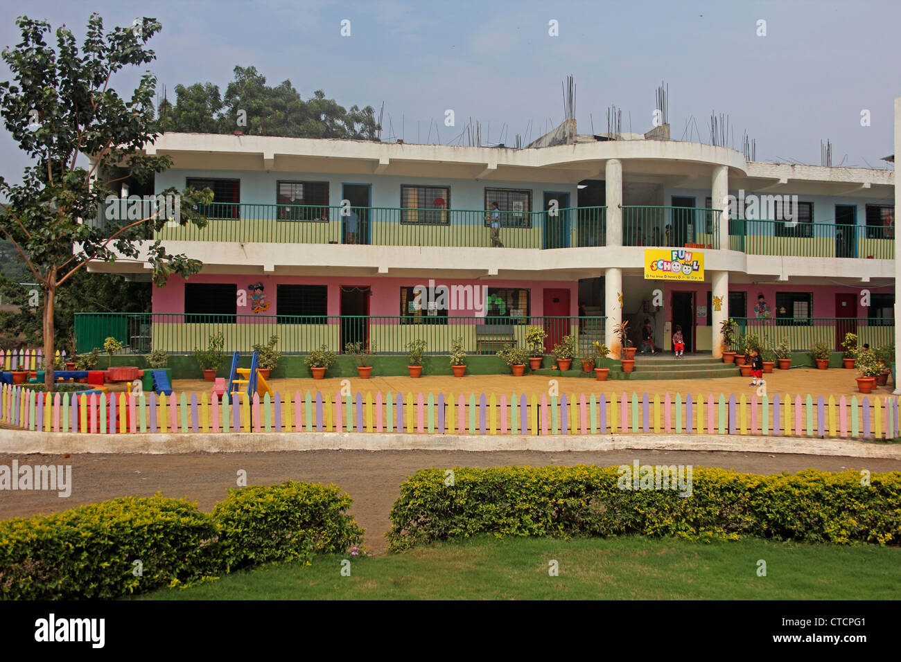 Primary School Campus, Pune, Maharashtra, India Stock Photo - Alamy