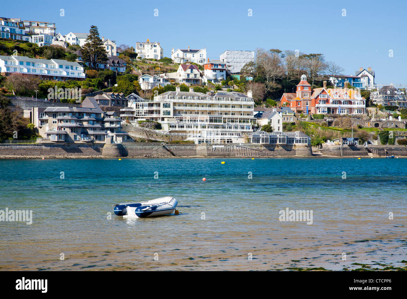 Looking across to Salcombe from Mill Bay Devon England UK Stock Photo ...