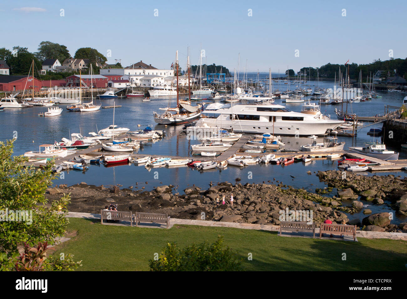 Camden Harbour, Maine, United States of America Stock Photo - Alamy