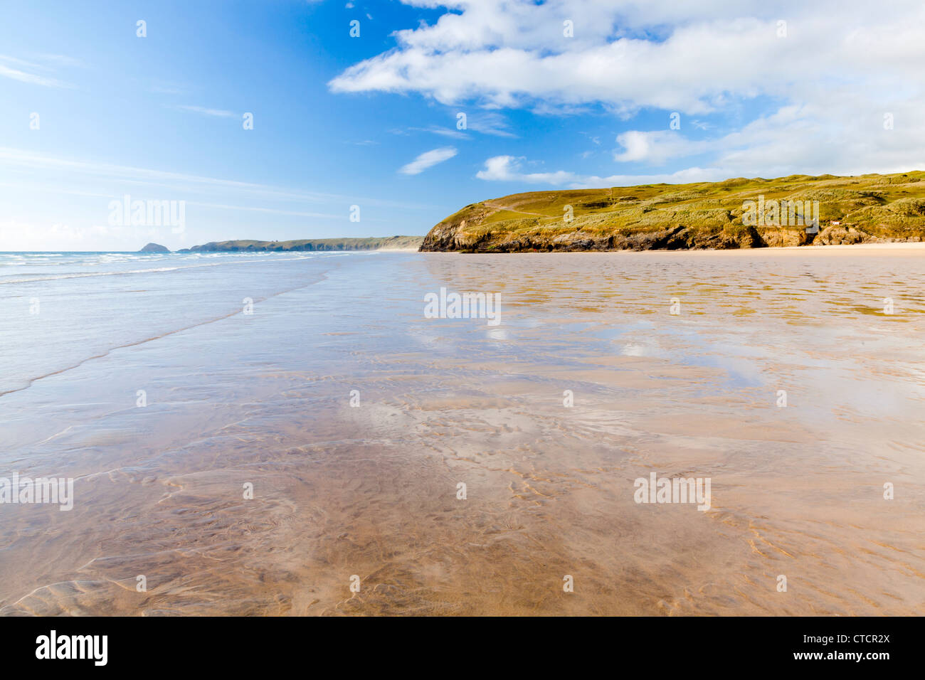 Perranporth Beach Cornwall England UK Stock Photo - Alamy