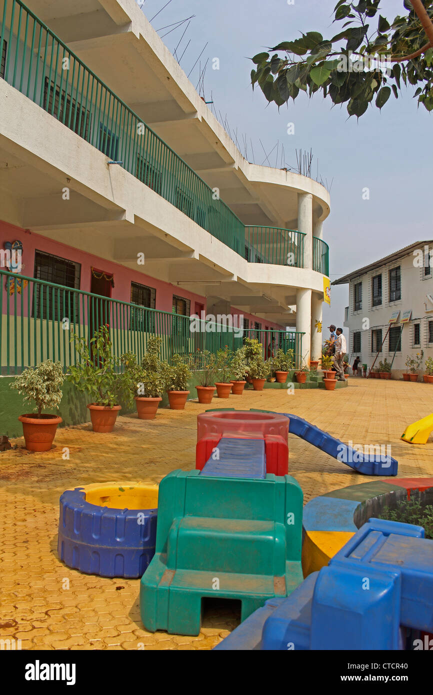 Primary School Campus, Pune, Maharashtra, India Stock Photo - Alamy