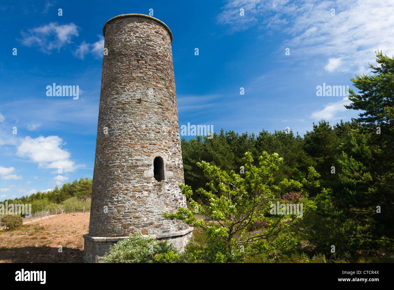 Remains of the Consolidated Mines Clock tower. Wheal Maid Valley ...