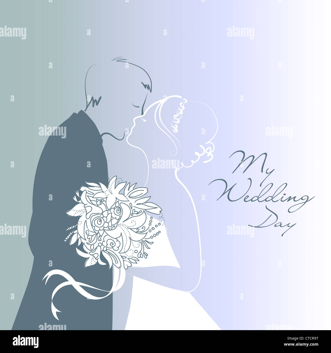 Bride and Groom. Wedding Background Stock Photo - Alamy