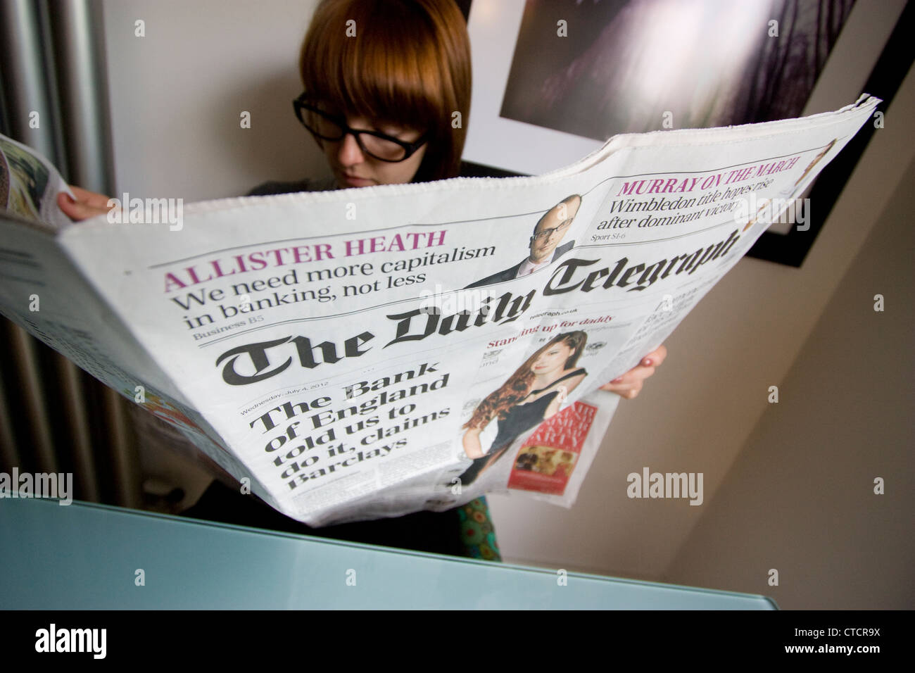 In the telegraph newspaper hi-res stock photography and images - Alamy