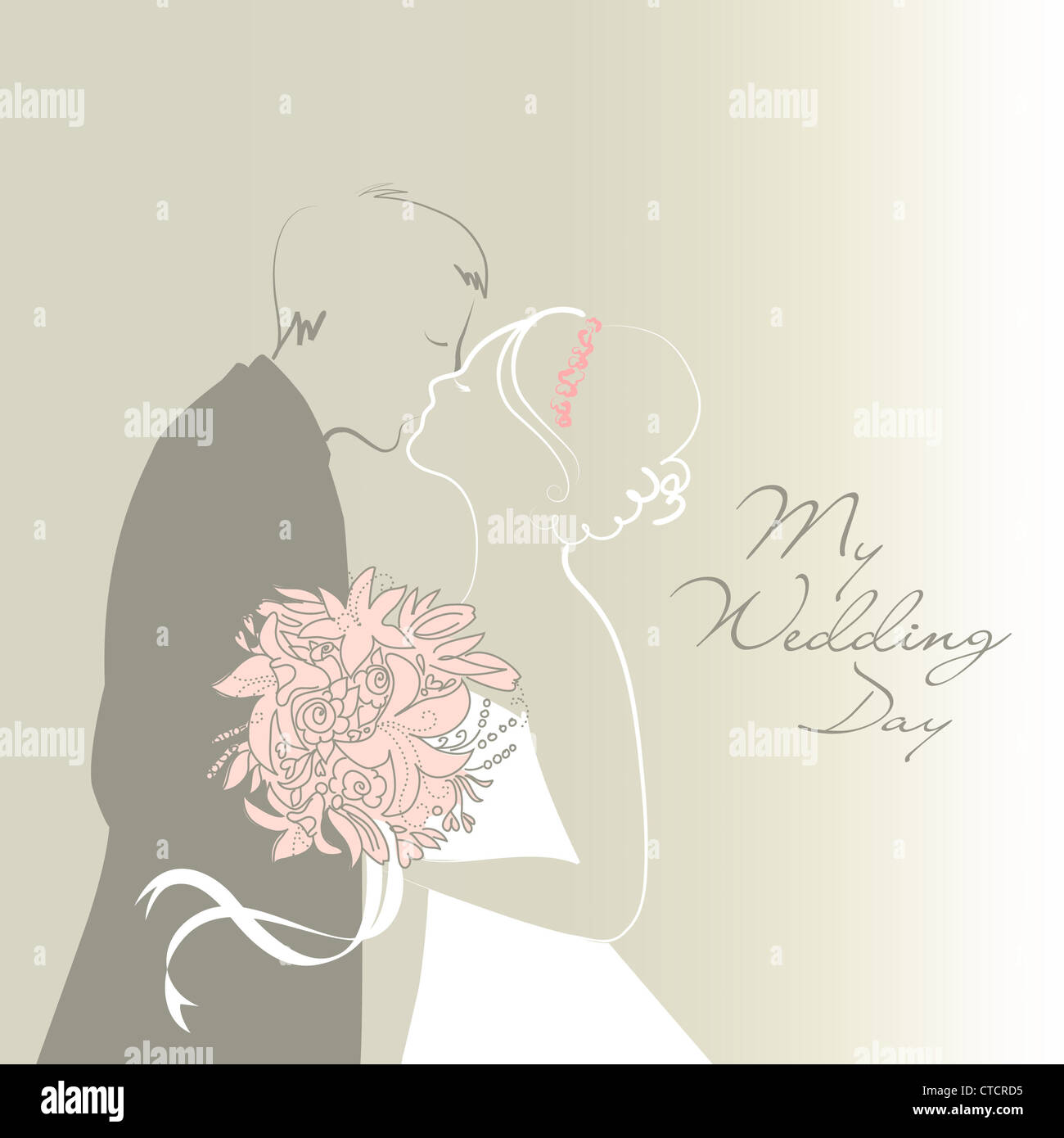 Bride and Groom. Wedding Background Stock Photo - Alamy