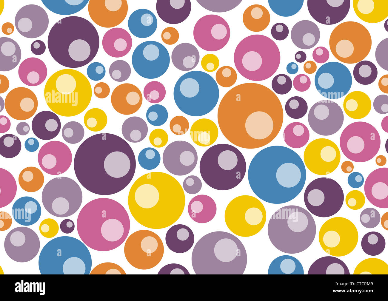 Vector illustration of retro pattern background made up of many circle ...